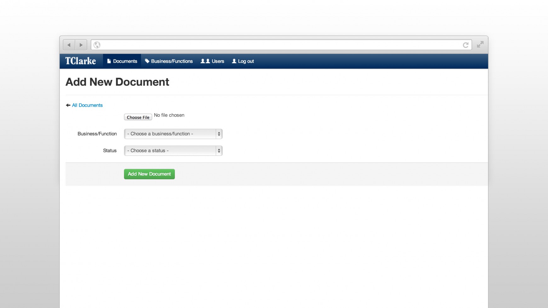 UX design for a corporate document management system