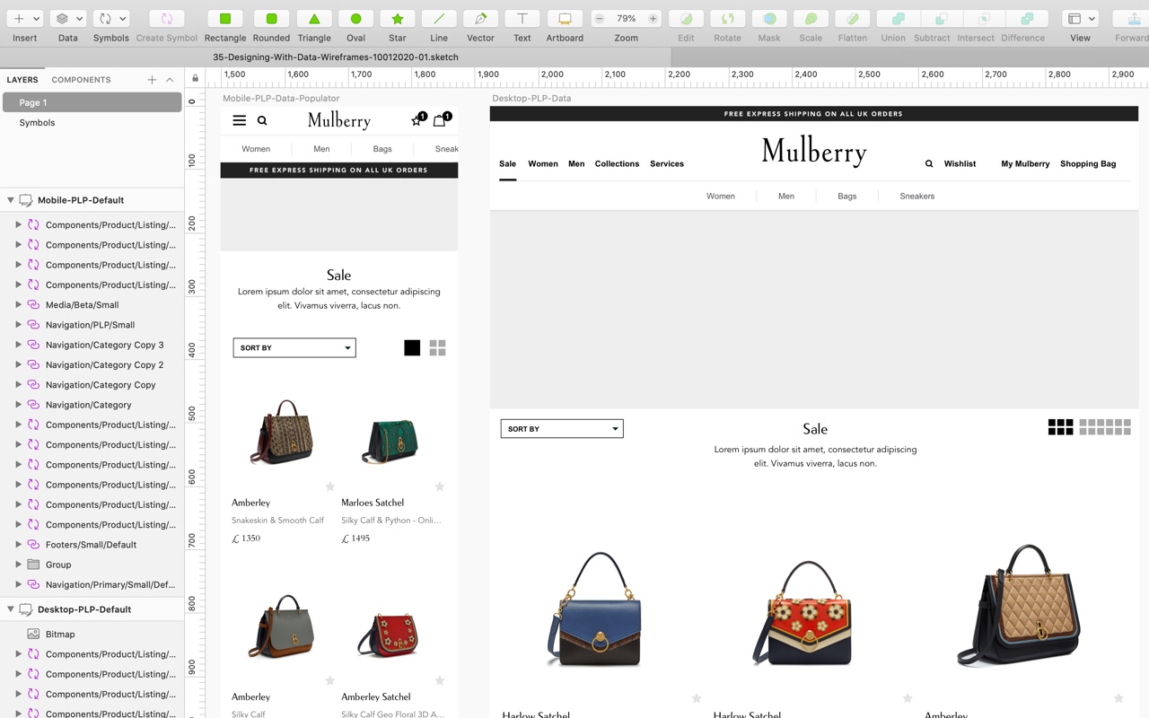 Designing With Data in Sketch App (data populator plugin & JSON)
